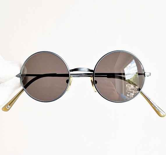 VERSACE vintage sunglasses round sideral blue frame r… - Gem