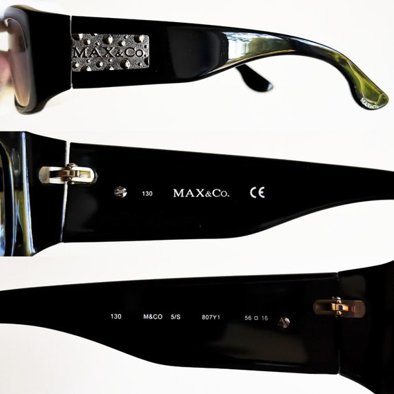 MAX&CO vintage sunglasses rare square rectangular wra… - Gem