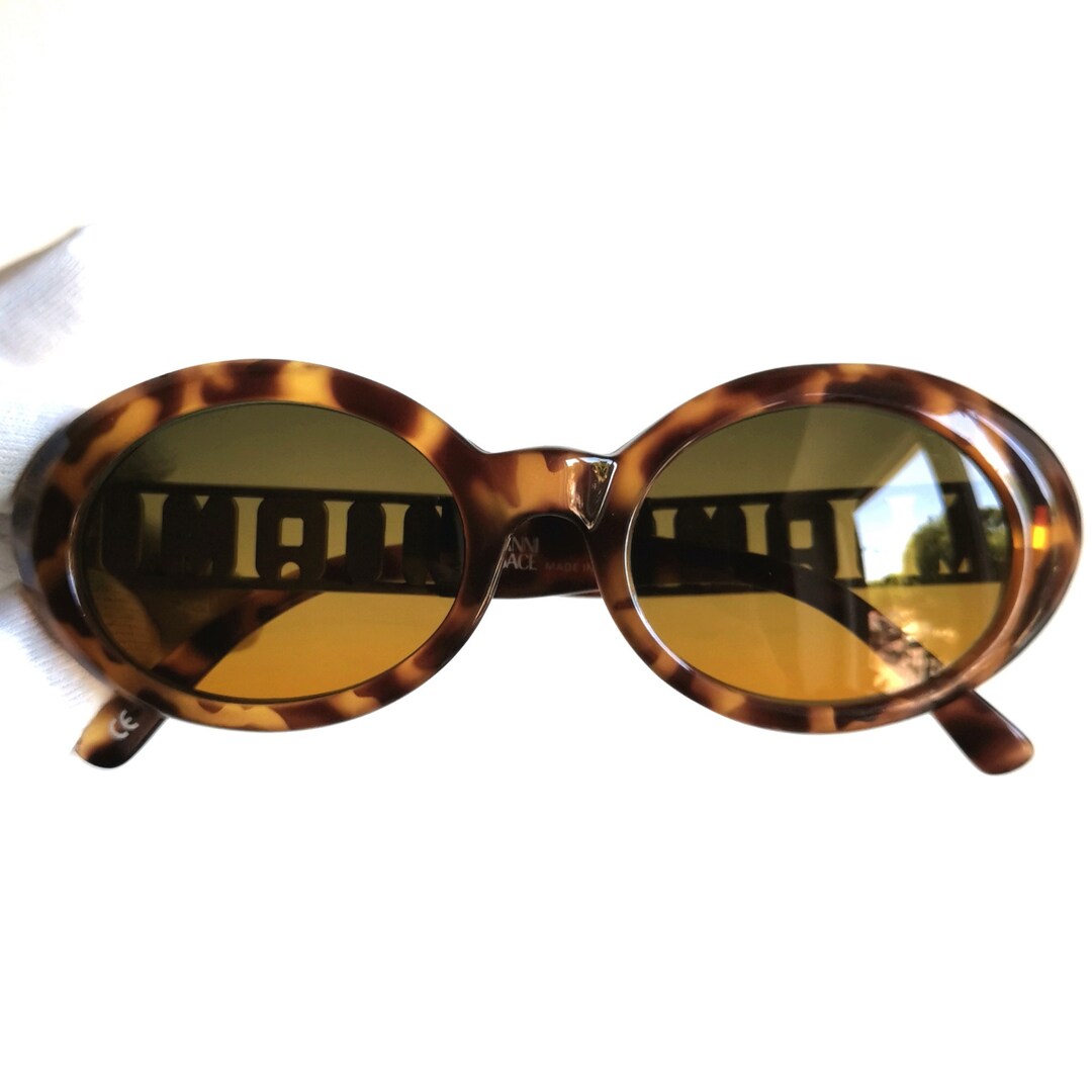 VERSACE Vintage Miami Beach Sunglasses Gold Tortoise Brown Gianni 527/M ...