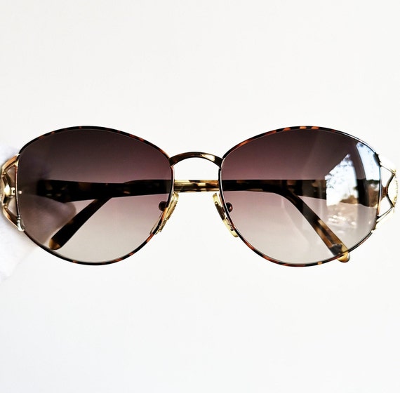FENDI vintage sunglasses rare oval gold rim roman coi… - Gem