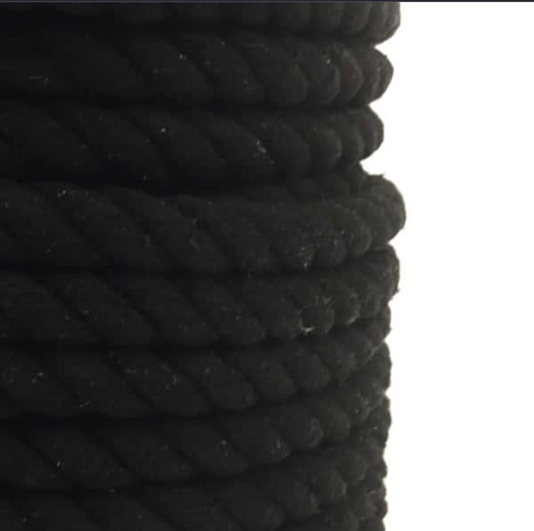 Black Cotton Rope Upgrade - Etsy