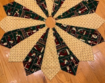 Christmas Tree Skirt 42 Inch Diameter Gingerbread Tree | Etsy