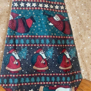 Christmas Tree Skirt, 42 Inch Diameter, Santa, Debbie Mumm Fabric ...