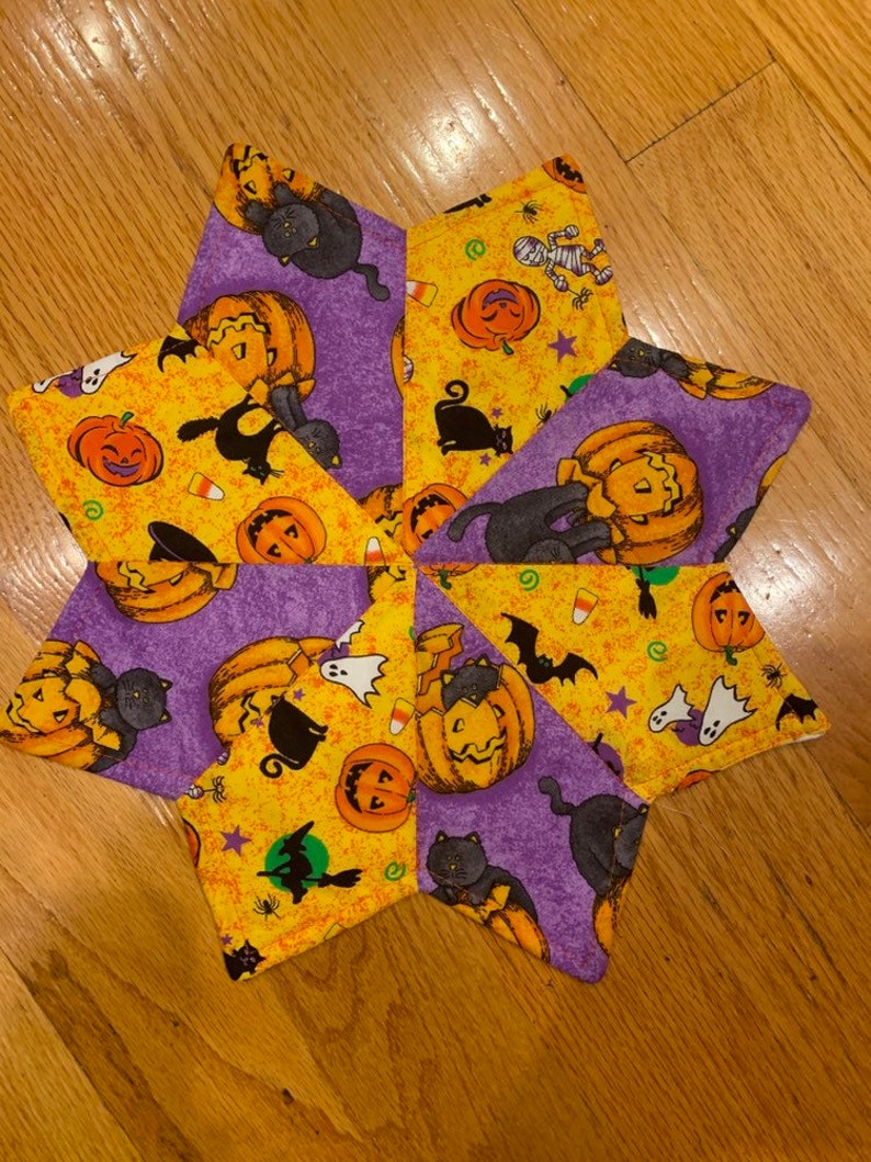 Halloween placemat mug rug table centerpiece | Etsy