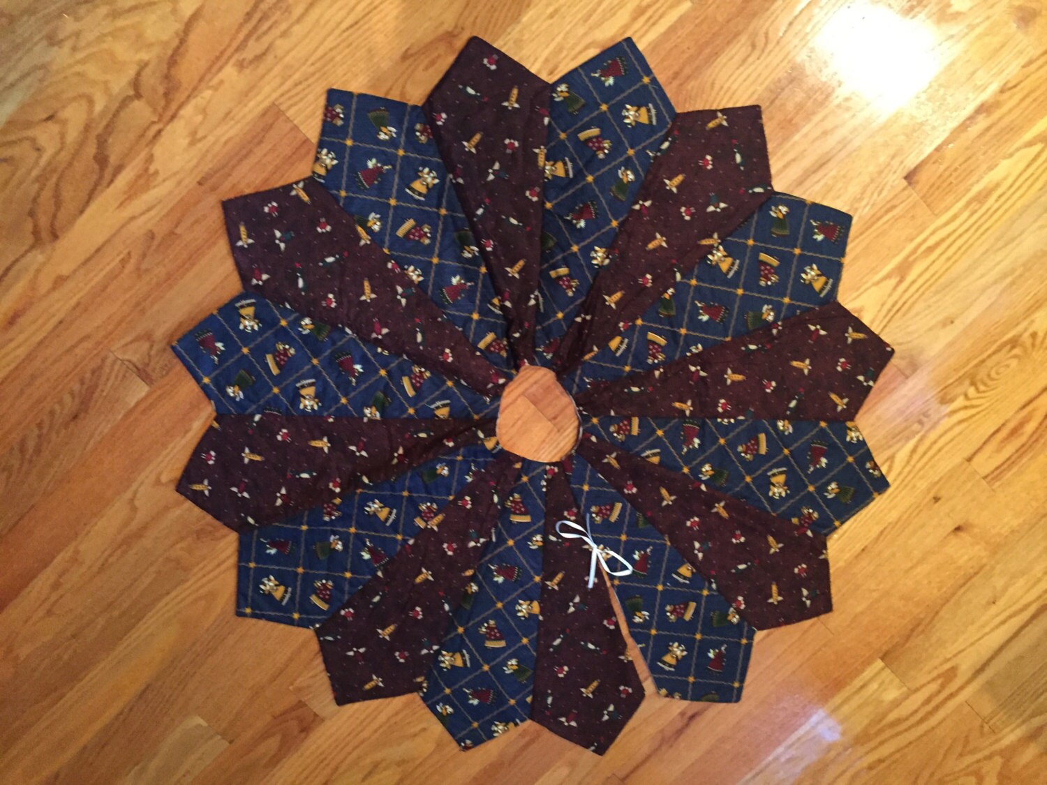 Christmas Tree Skirt 42 Inch Diameter Angel Debbie Mumm - Etsy