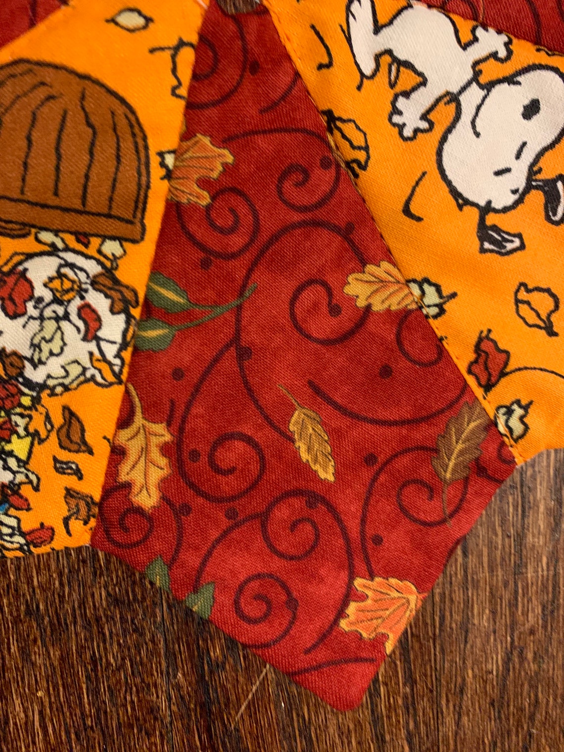 Peanuts Fall Tree Skirt, Variety of Diameters, Table Top, Mini, Orange ...