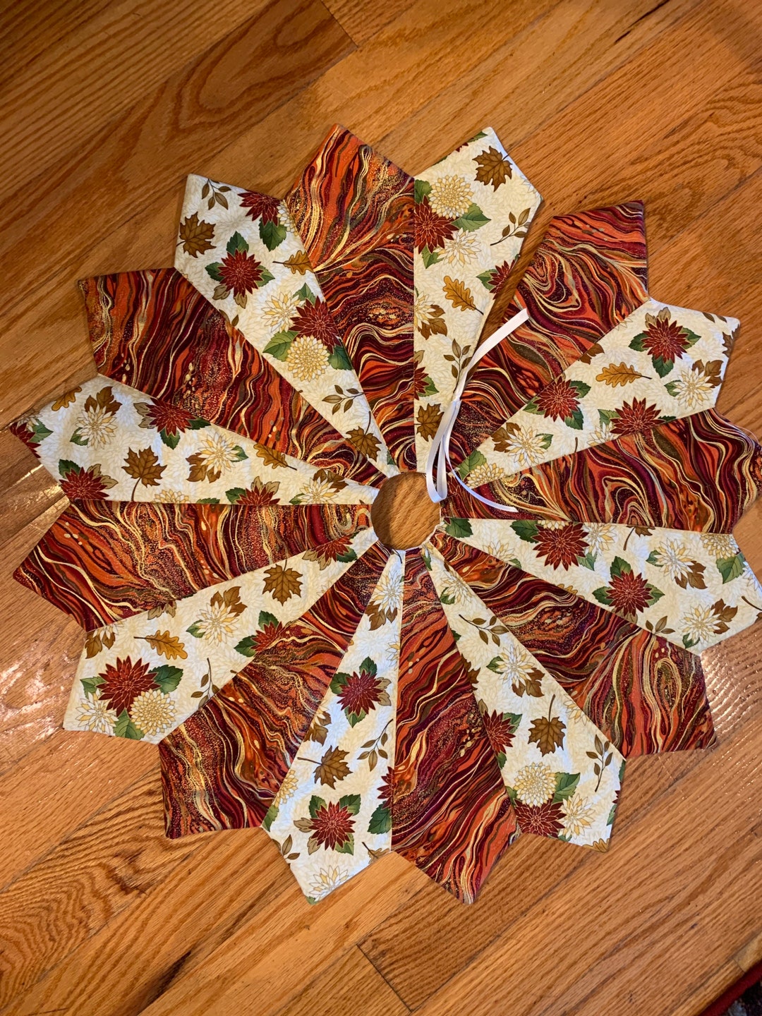 Autumn Tree Skirt, 26 Inch Diameter, Table Top, Fall, Small, Harvest ...