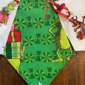 Christmas Tree Skirt, Table Top, Tiny, Grinch, Red, Green, Small ...