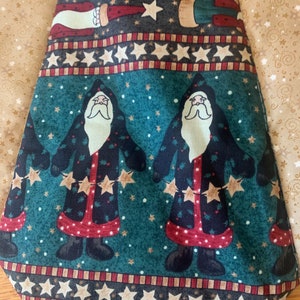 Christmas Tree Skirt, 42 Inch Diameter, Santa, Debbie Mumm Fabric ...