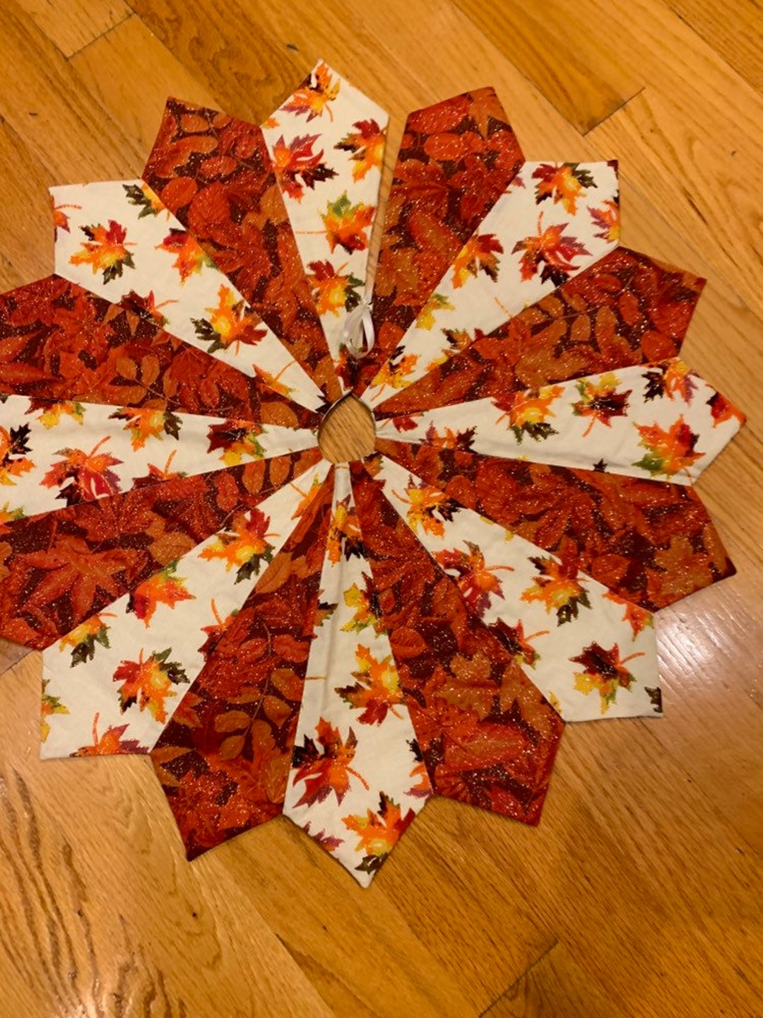Autumn Tree Skirt, 26 Inch Diameter, Table Top, Fall, Small, Harvest ...