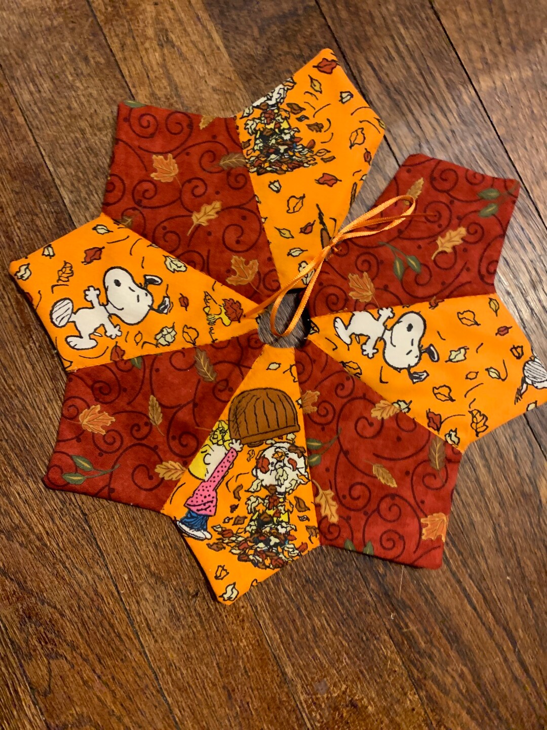 Peanuts Fall Tree Skirt, Variety of Diameters, Table Top, Mini, Orange ...