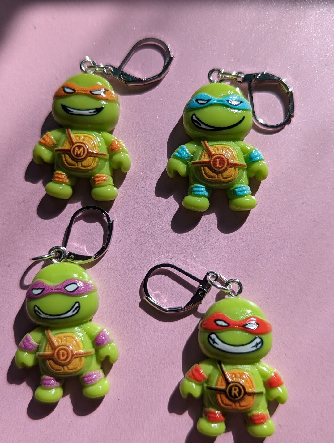 Teenage Mutant Ninja Turtles Stitch Markers 4pcs Set - Etsy