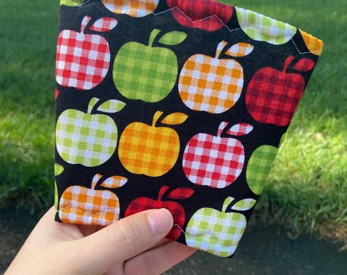 Plaid Apples Coffee Cozy Iced Coffee Cozy Sleeve - Etsy