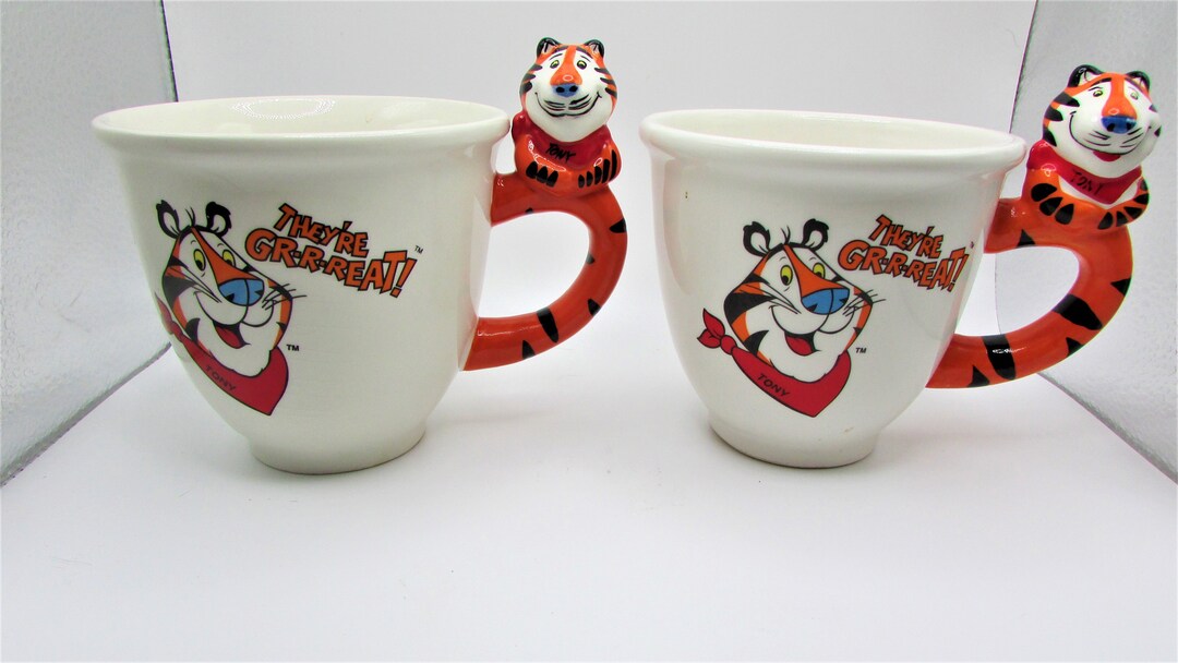 Tony the Tiger Large Mugs, Matching Set of 2 - Etsy