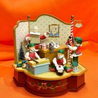Vintage Christmas Elves Music Box Ceramic - Etsy