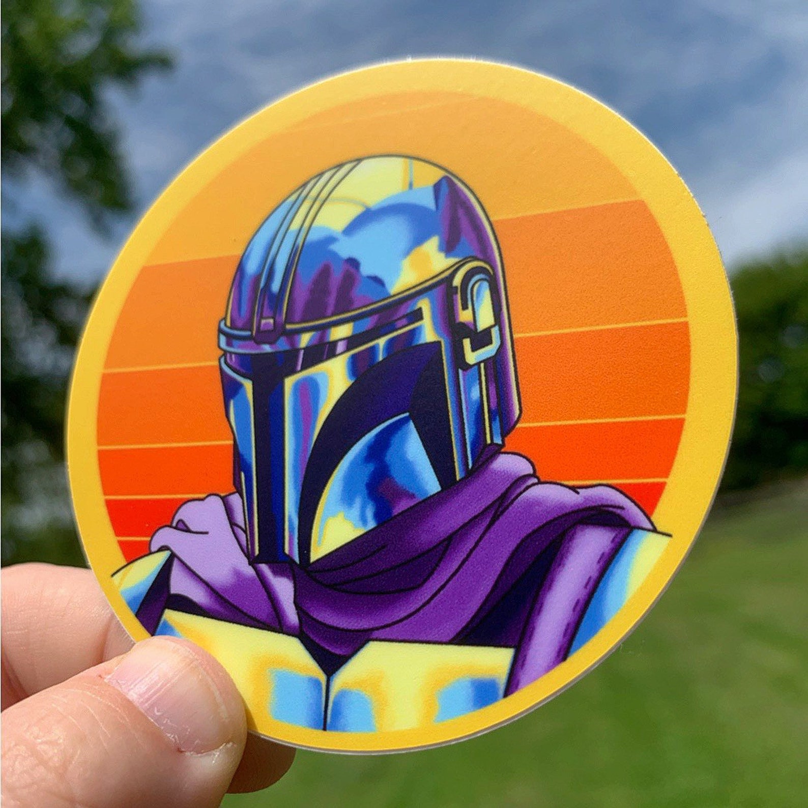 The Mandalorian Sticker | Etsy