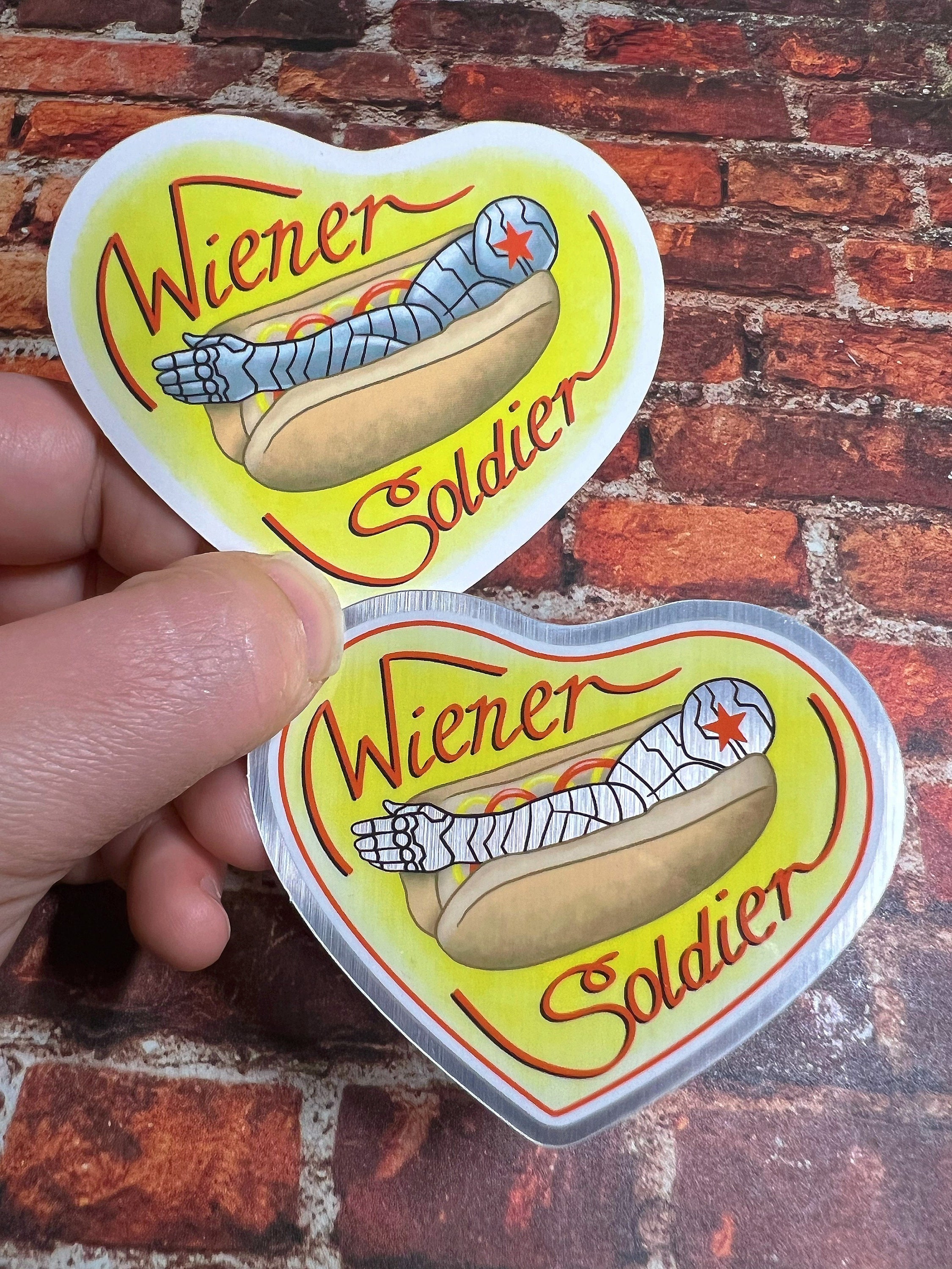 Wiener Soldier Sticker | Etsy
