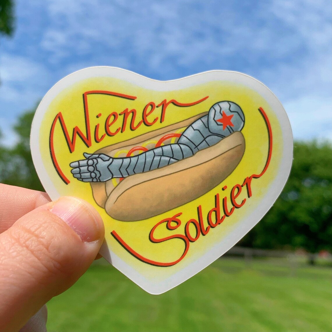 Wiener Soldier Sticker | Etsy