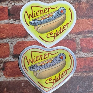 Wiener Soldier Sticker - Etsy