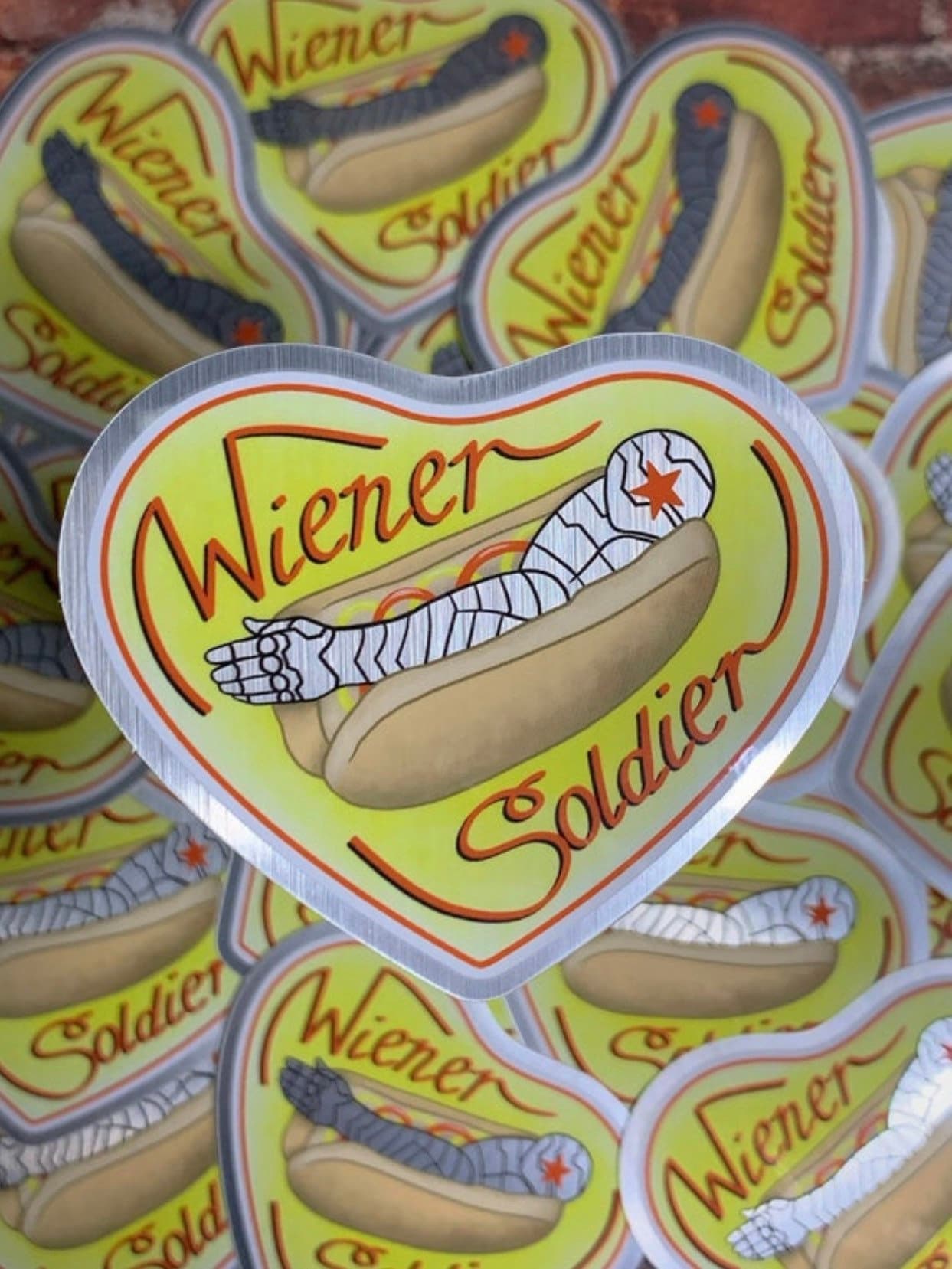 Wiener Soldier Sticker | Etsy
