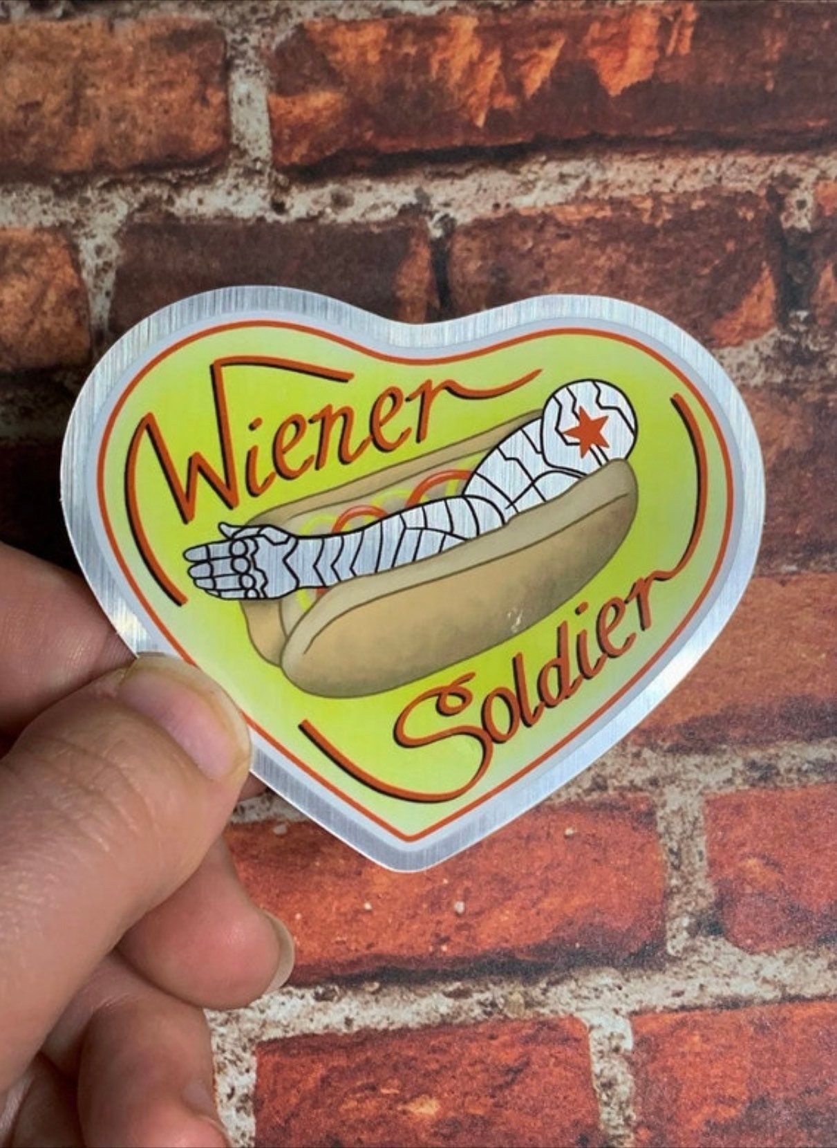 Wiener Soldier Sticker | Etsy