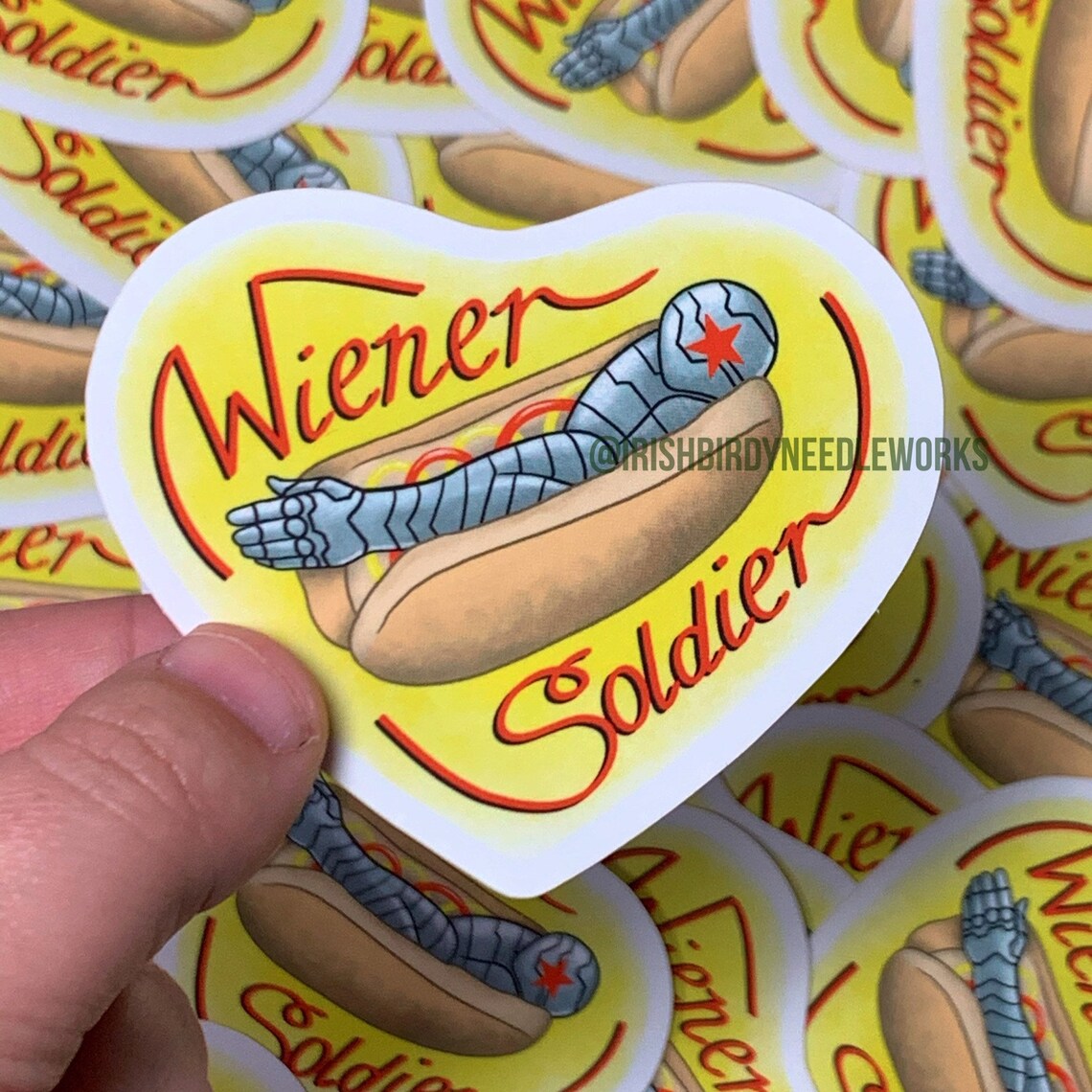 Wiener Soldier Sticker | Etsy