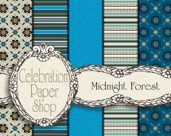 Blue Digital Paper Baby Digital Paper Pastel Digital Paper | Etsy