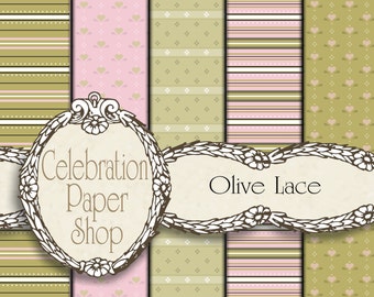 Black White and Green Digital Paper Pack. Patterns - Etsy