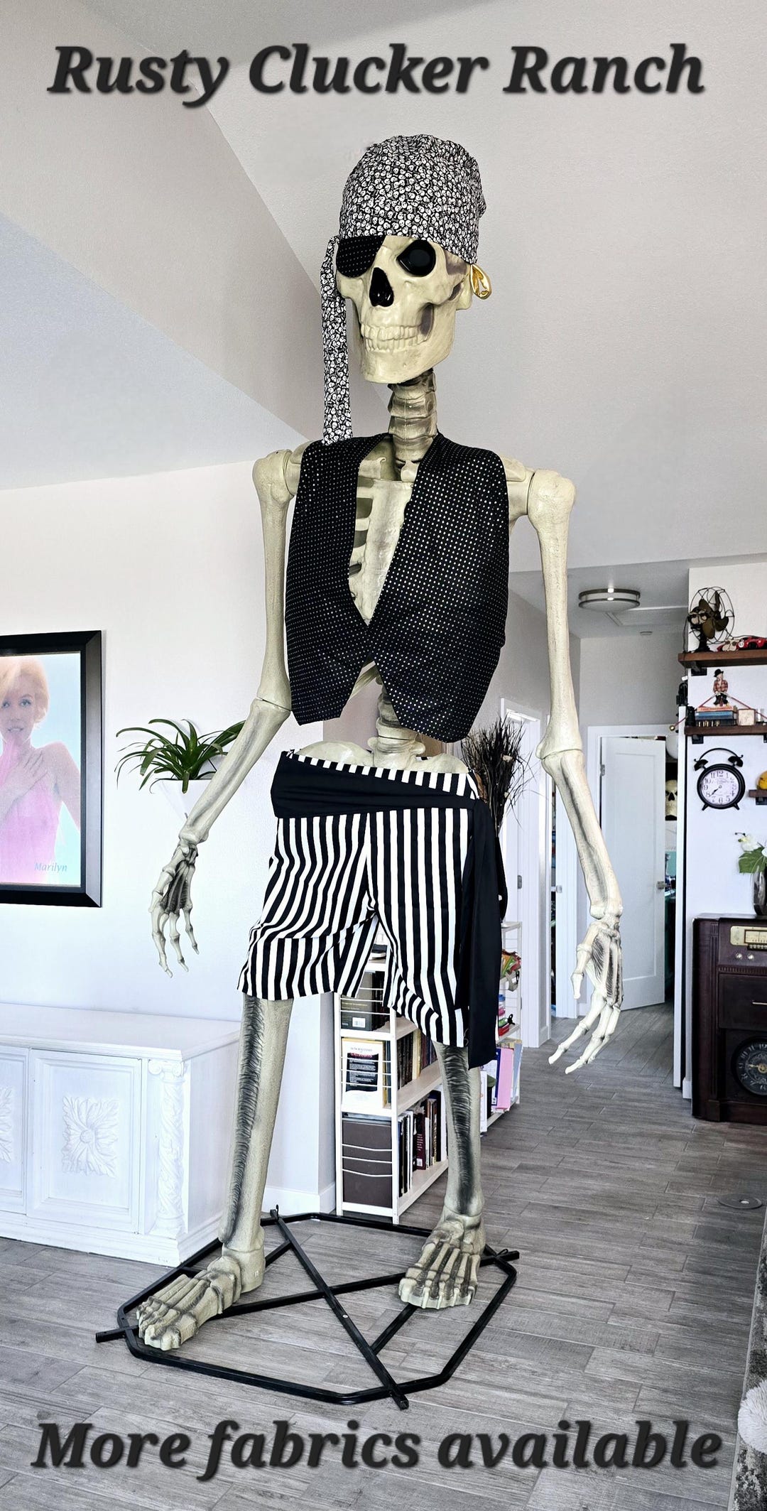 12 Ft Skeleton Pirate Costume skelleton Not Included - Etsy