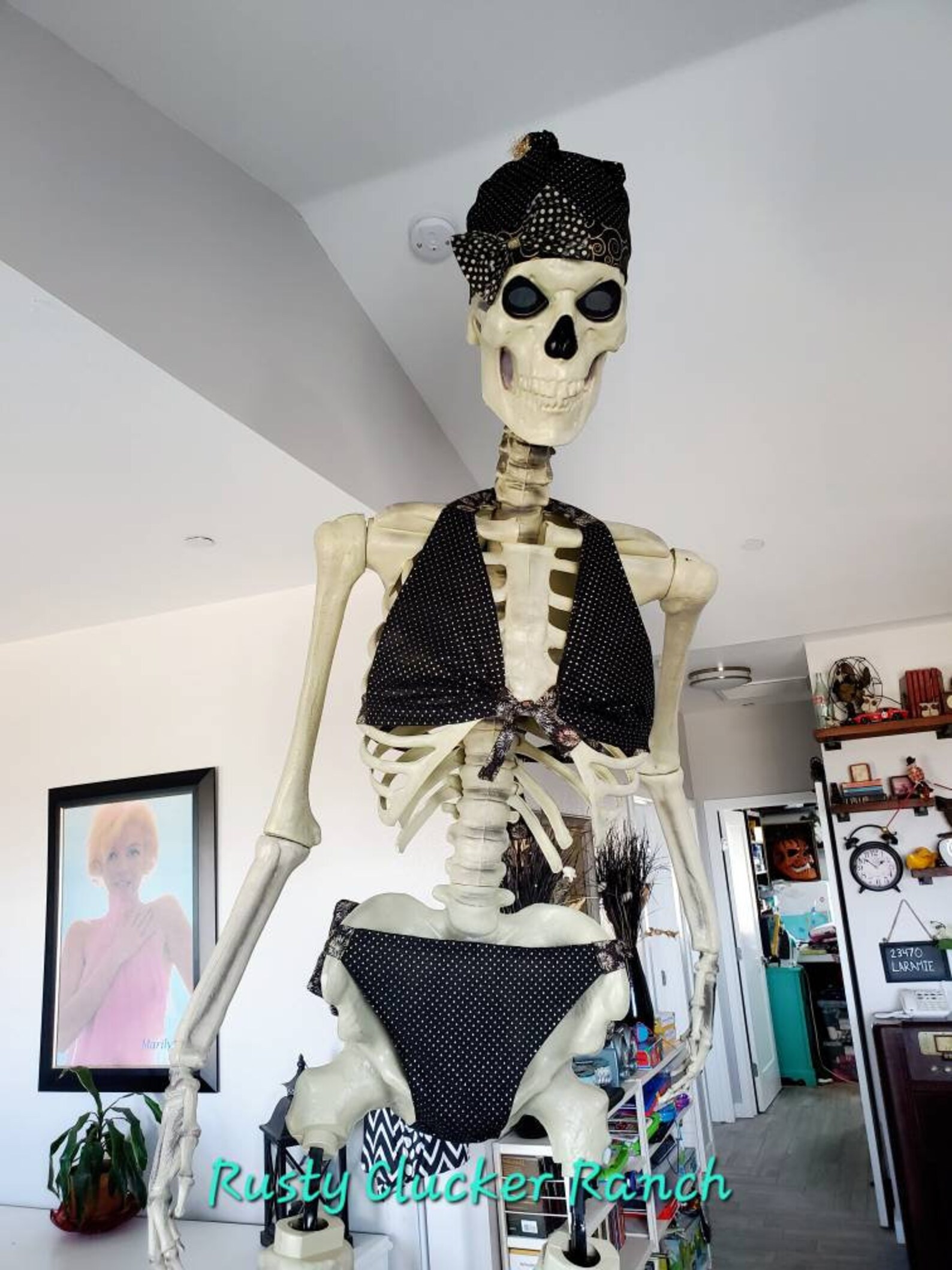 12 Ft Skeleton SWIM WEAR skeleton & Hats Not Included - Etsy