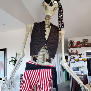 12 Ft Skeleton Pirate Costume skelleton Not Included - Etsy