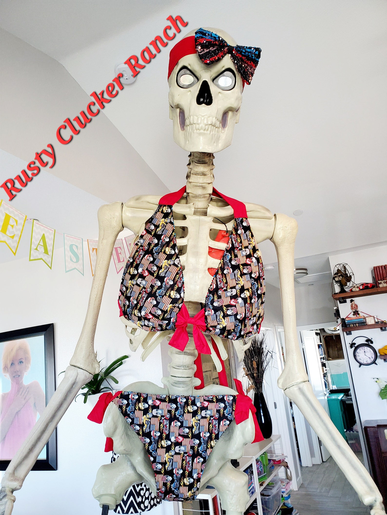 12 Ft Skeleton SWIM WEAR skeleton & Hats Not Included - Etsy