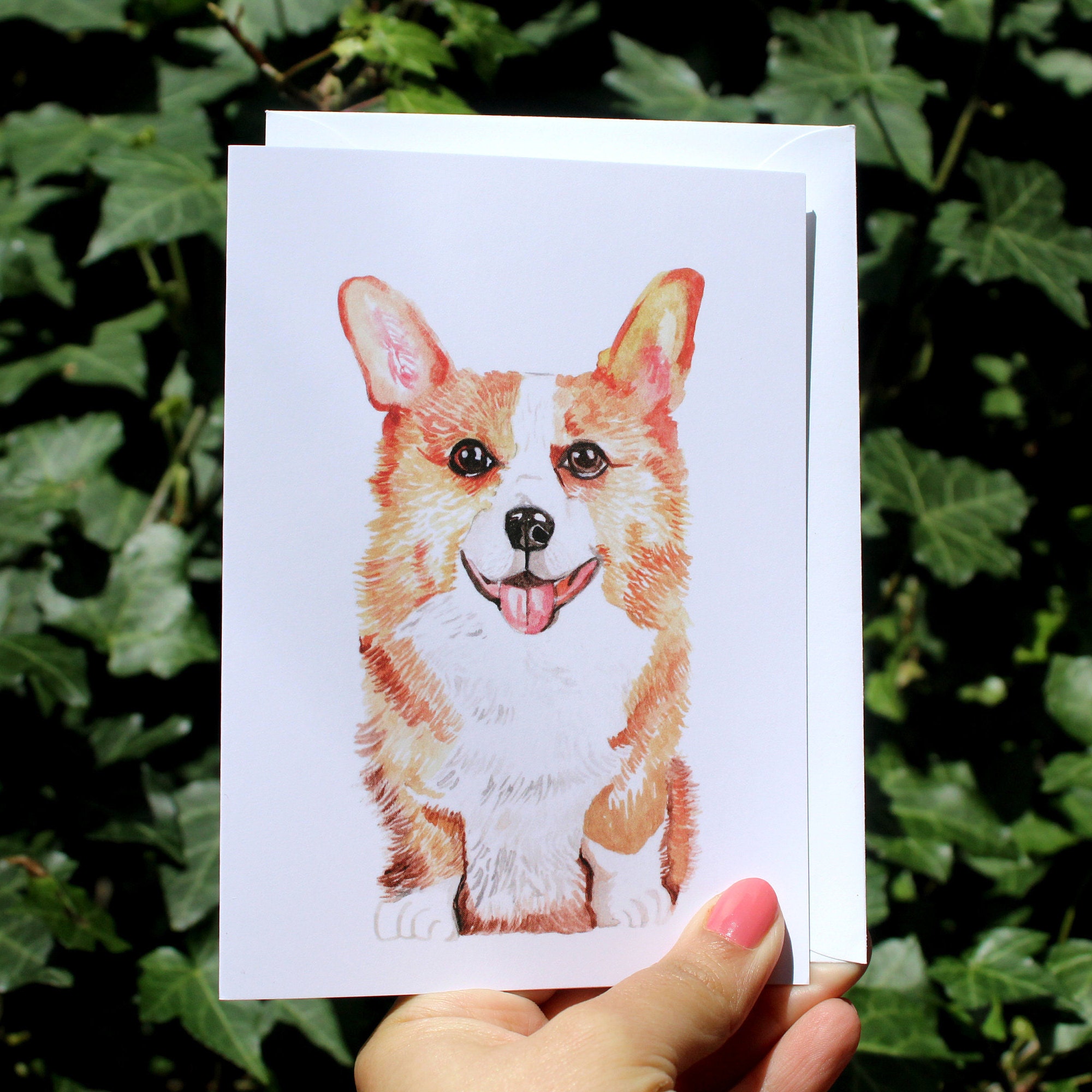 Dog Greeting Card, Corgi Card, Corgi Greeting Card, Cards With Corgis ...