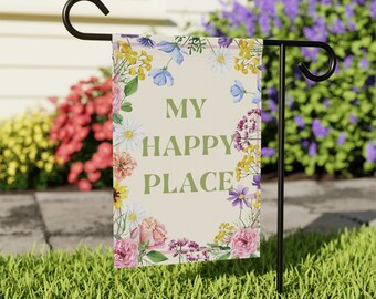 This is My Happy Place Garden Flag G2299 - Etsy
