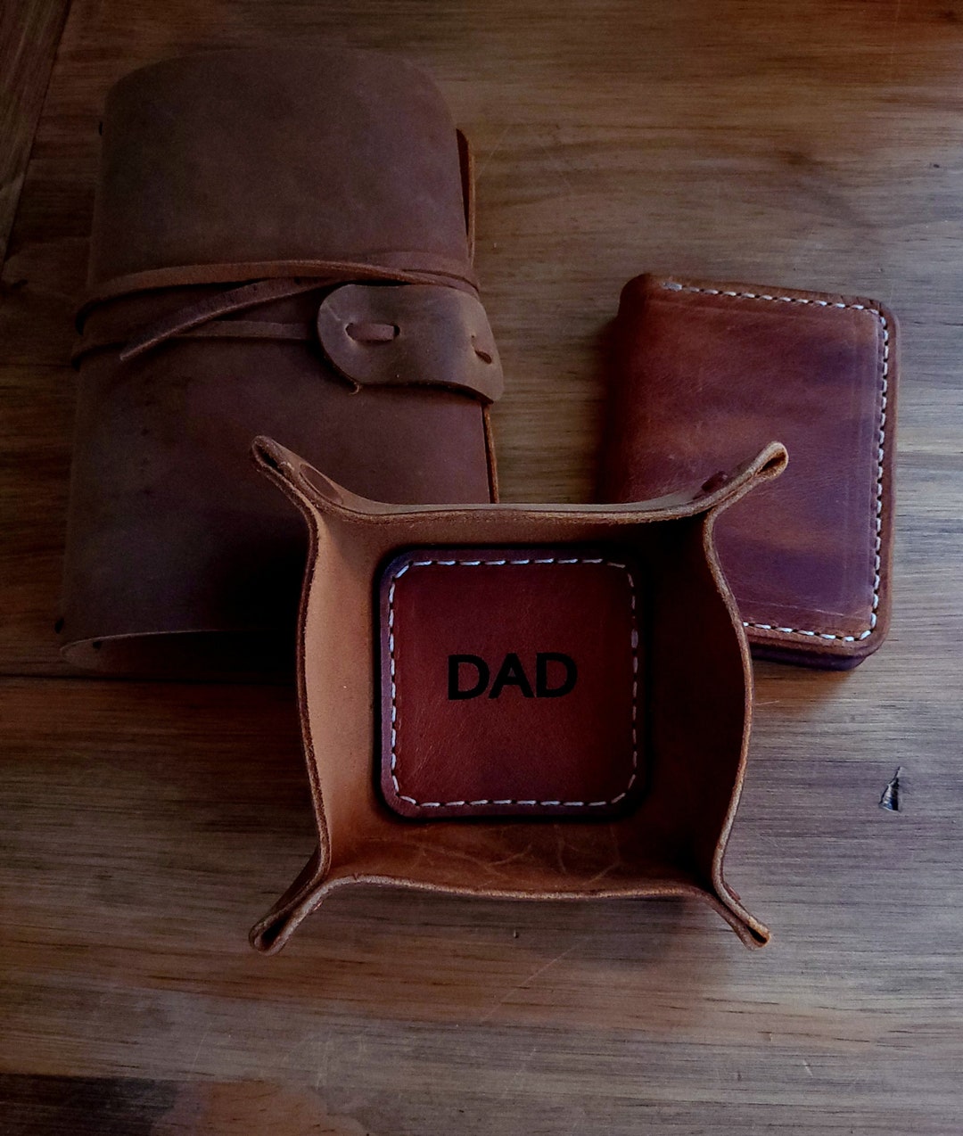 Mini Leather Valet Tray, Minimalist Mini Leather Valet Tray, Mini ...