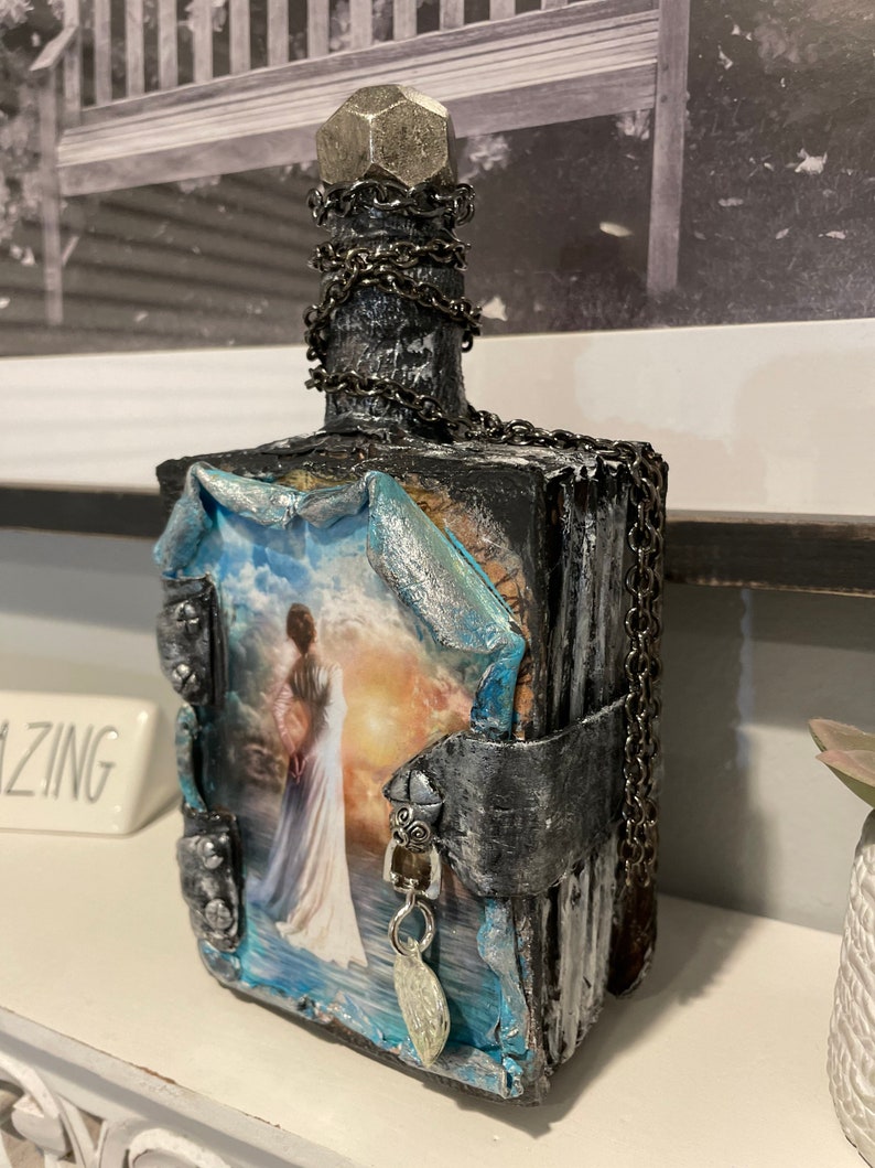 Bottle Book. Antique Book. Unique Bottle Art. Home Decor. - Etsy