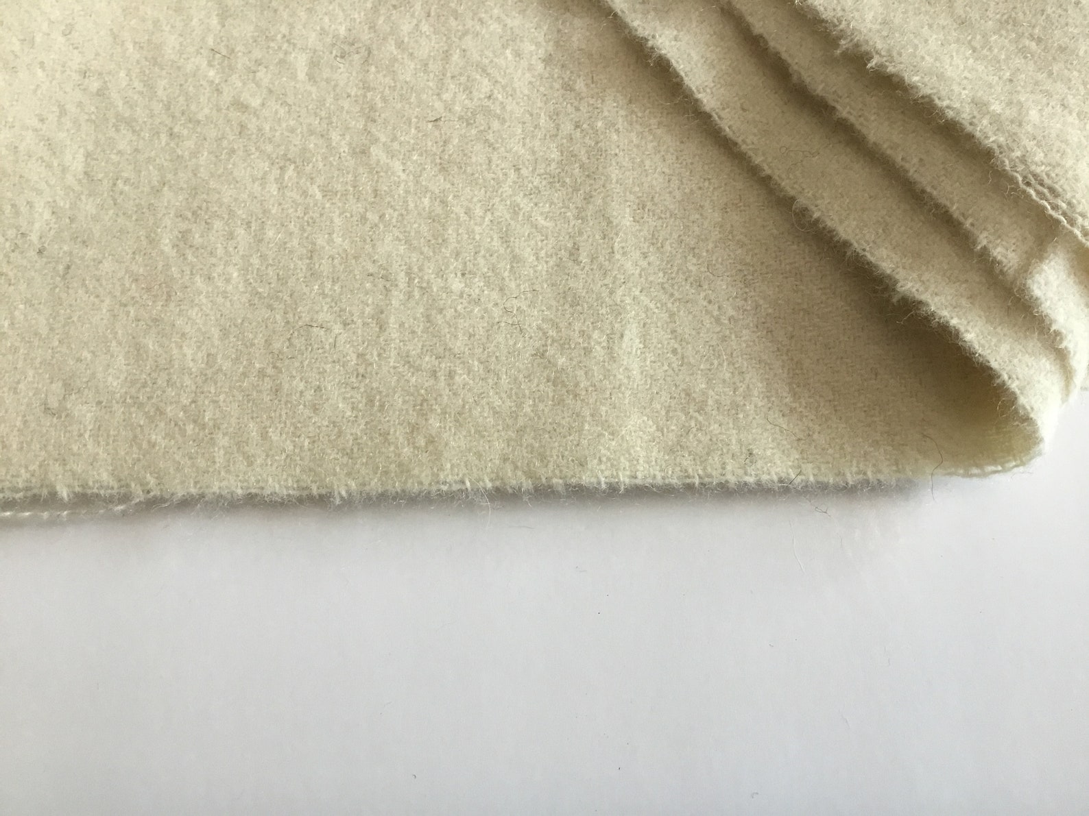 Wool Fabric Natural White Madmatters - Etsy