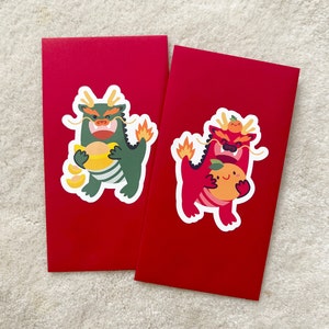 Year of the Dragon Red Envelope Gold - Lucky Money Money Envelope Lunar ...