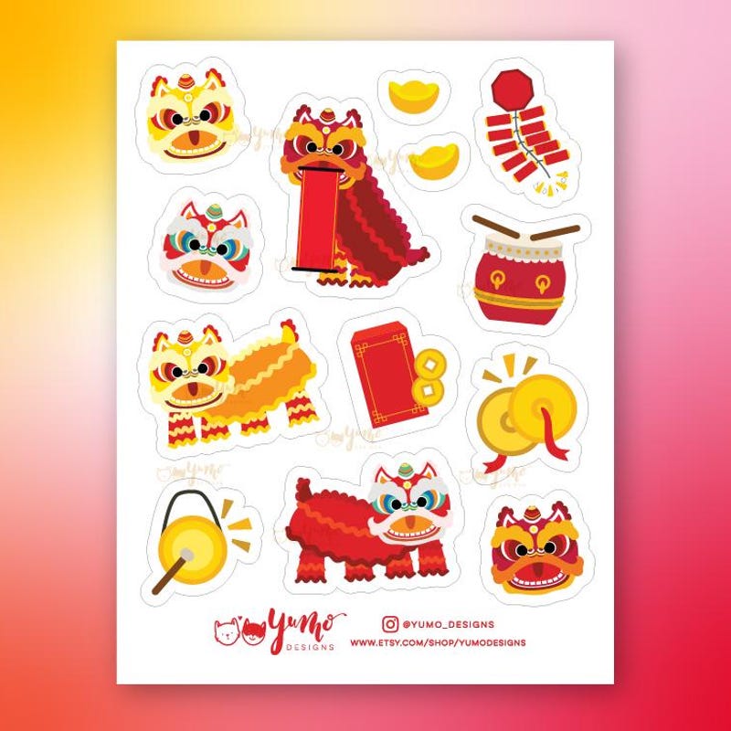 Chinese Stickers - Etsy