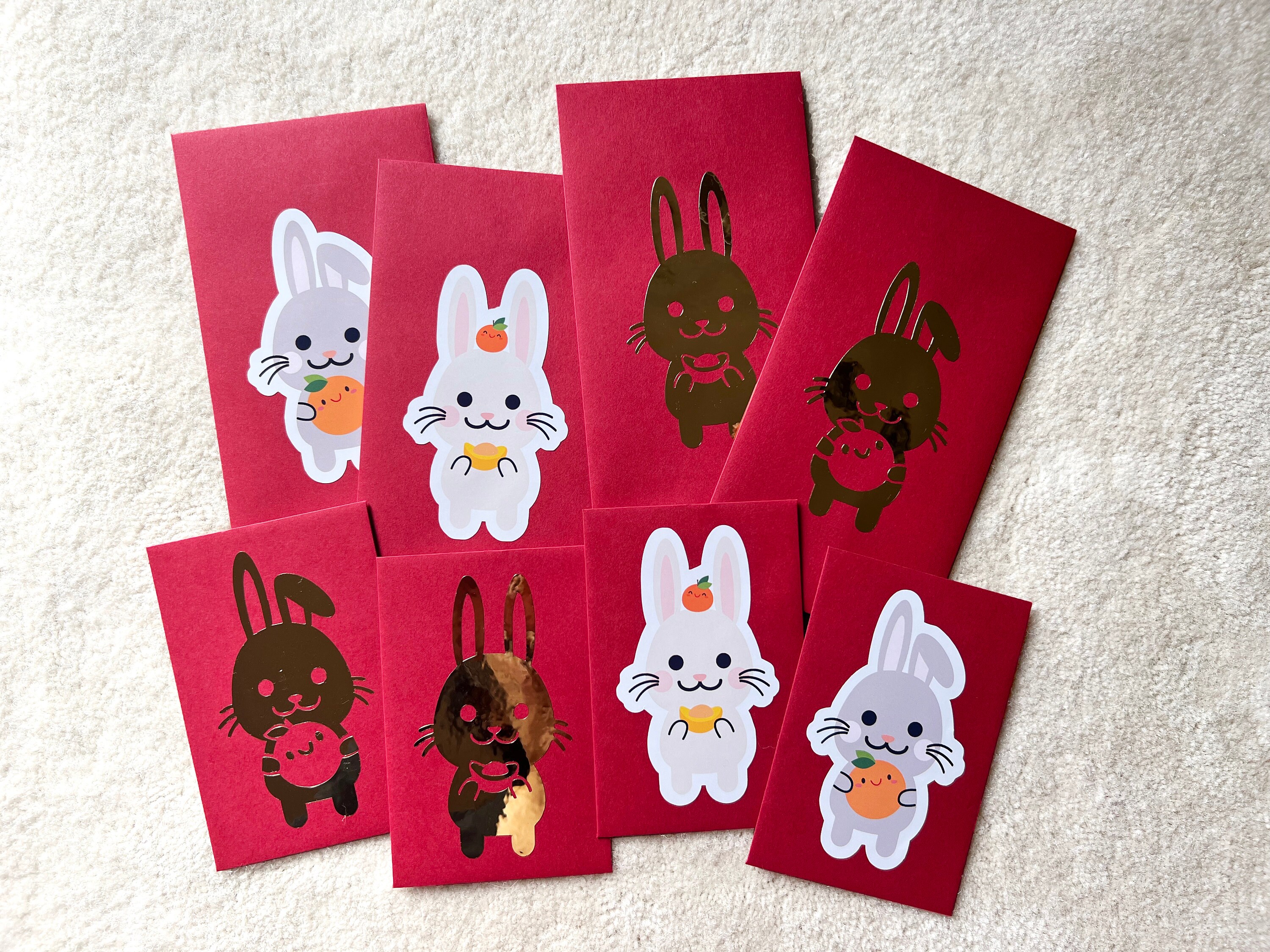 Year of the Rabbit Red Envelope Gold Lucky Money Money - Etsy