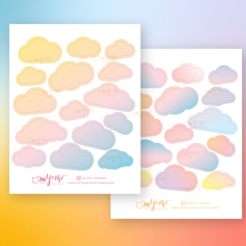 Ombre Sticky Notes - Etsy