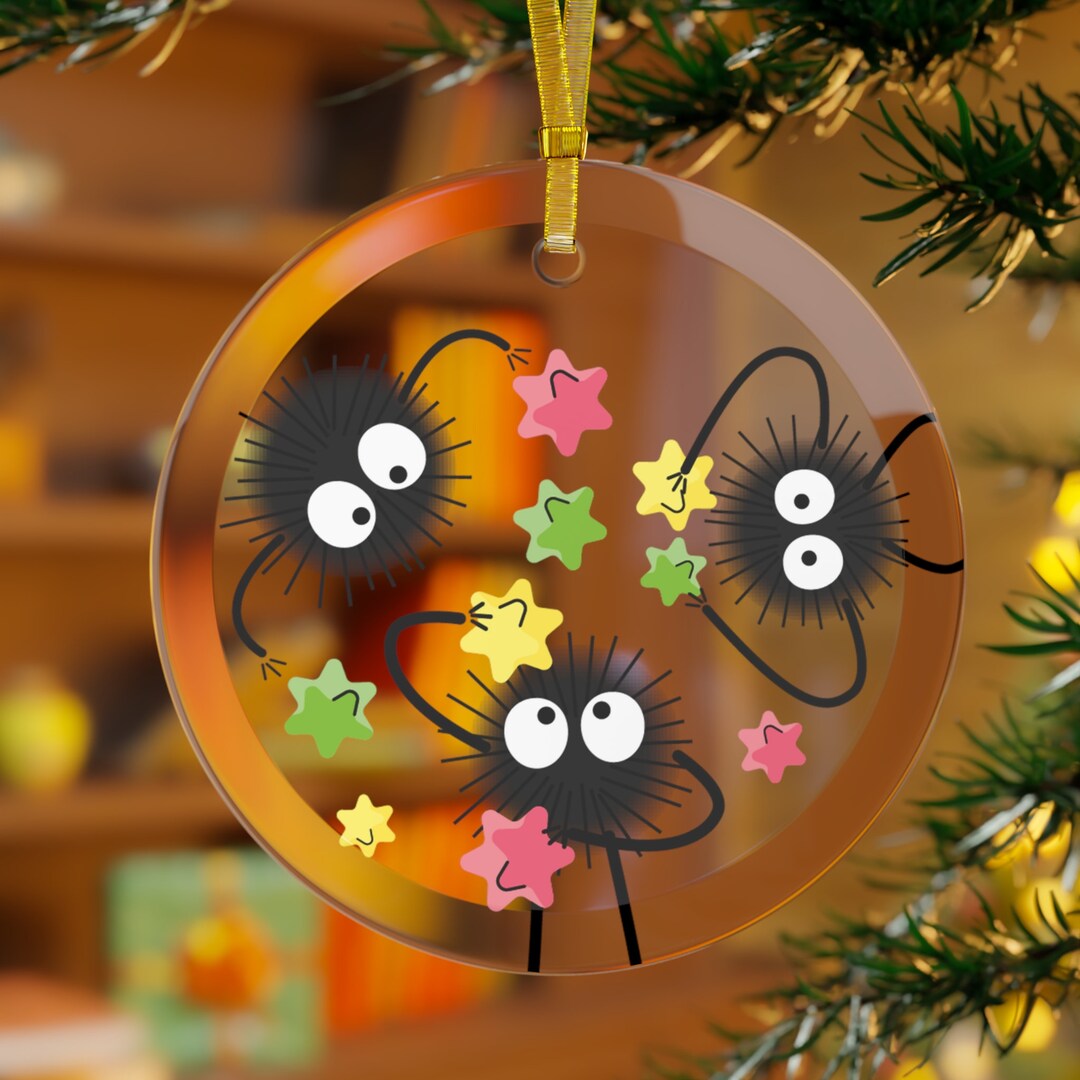 Soot Sprites Dust Bunnies Dust Balls Studio Ghibli Glass Ornament Gift ...