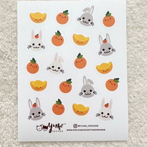 Lunar New Year of the Rabbit Sticker Sheet - Etsy