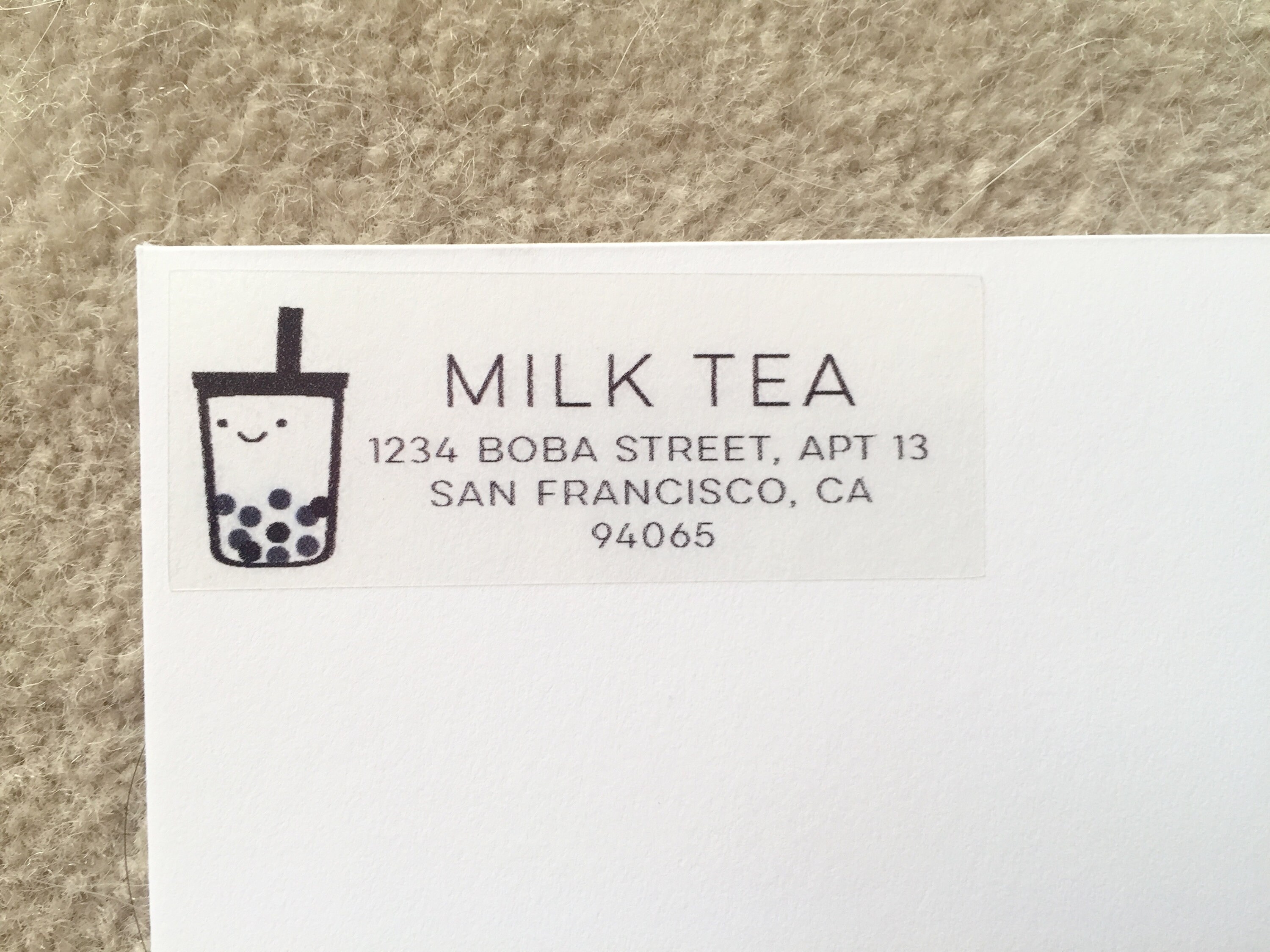Boba Milk Tea Personalize Address Labels | Etsy