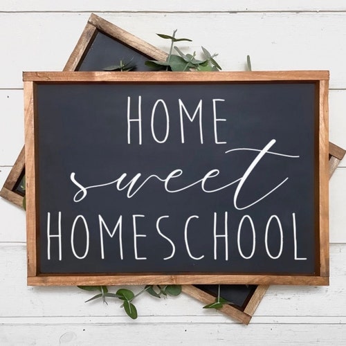 Home Sweet Homeschool Homeschool Sign Boho Homeschool Decor | Etsy