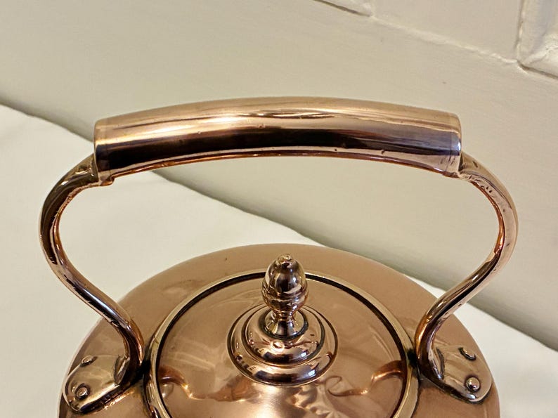 Antique English 19th Century Country House Kitchen Hand Forged Copper 4 ...