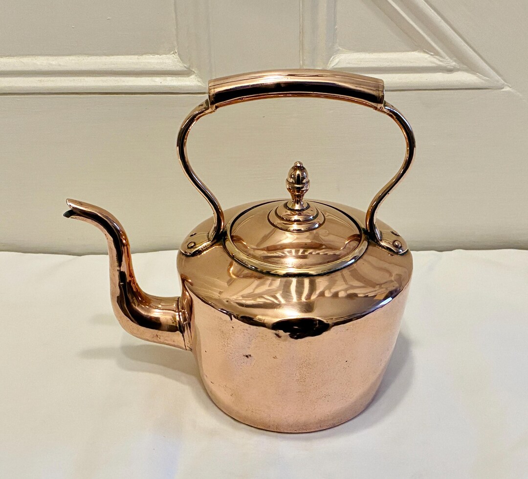 Antique English 19th Century Country House Kitchen Hand Forged Copper 4 ...