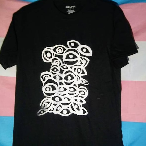 Distressed Eyeball Pattern Tshirt Screen Print Diy - Etsy