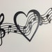 Music Notes With Heart, Wavy, Staff - Etsy