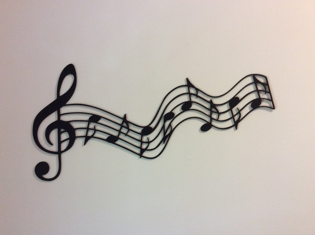 Music Notes, Wavy, Staff - Etsy